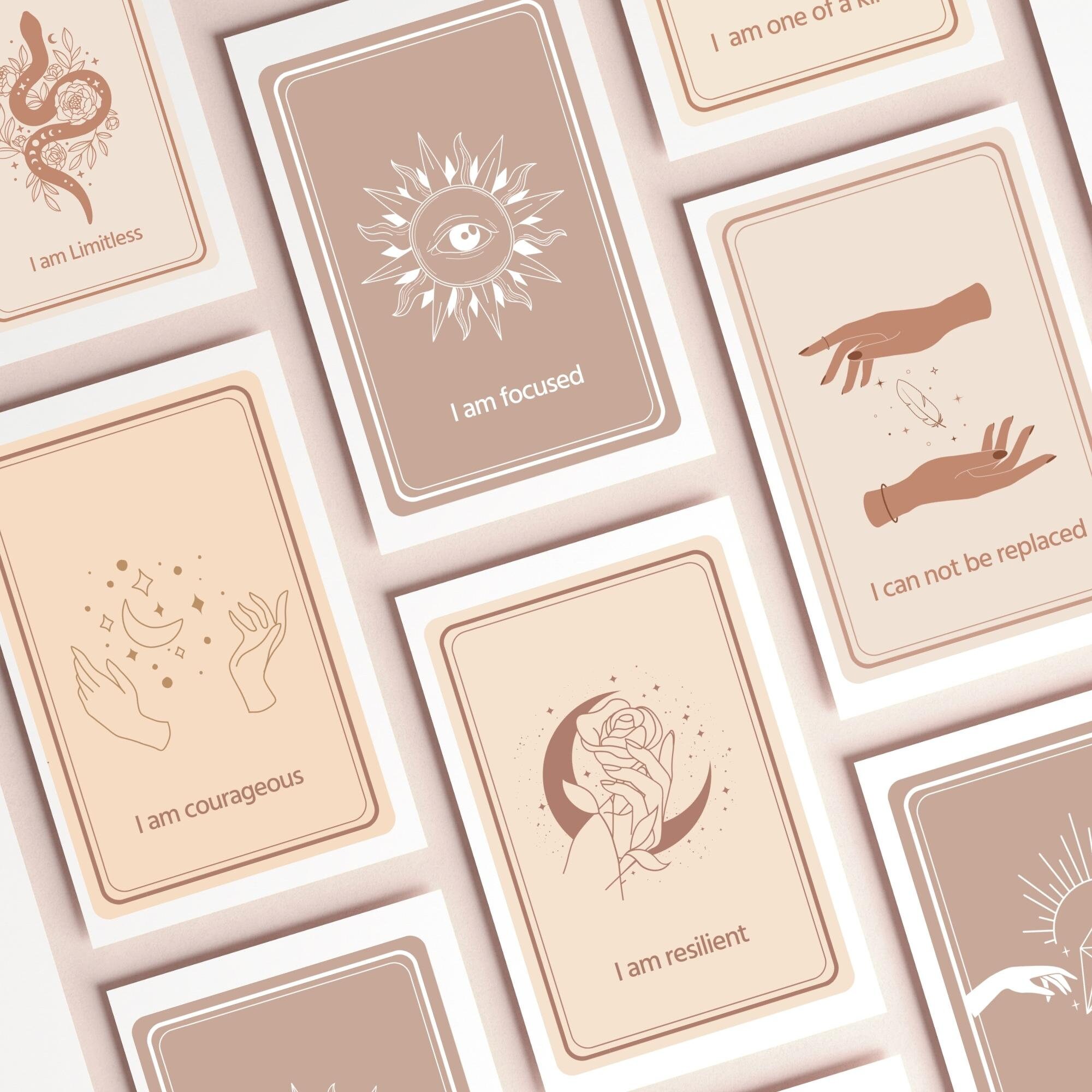 20+ Affirmation Cards for Self-compassion, Daily Motivation Cards for ...