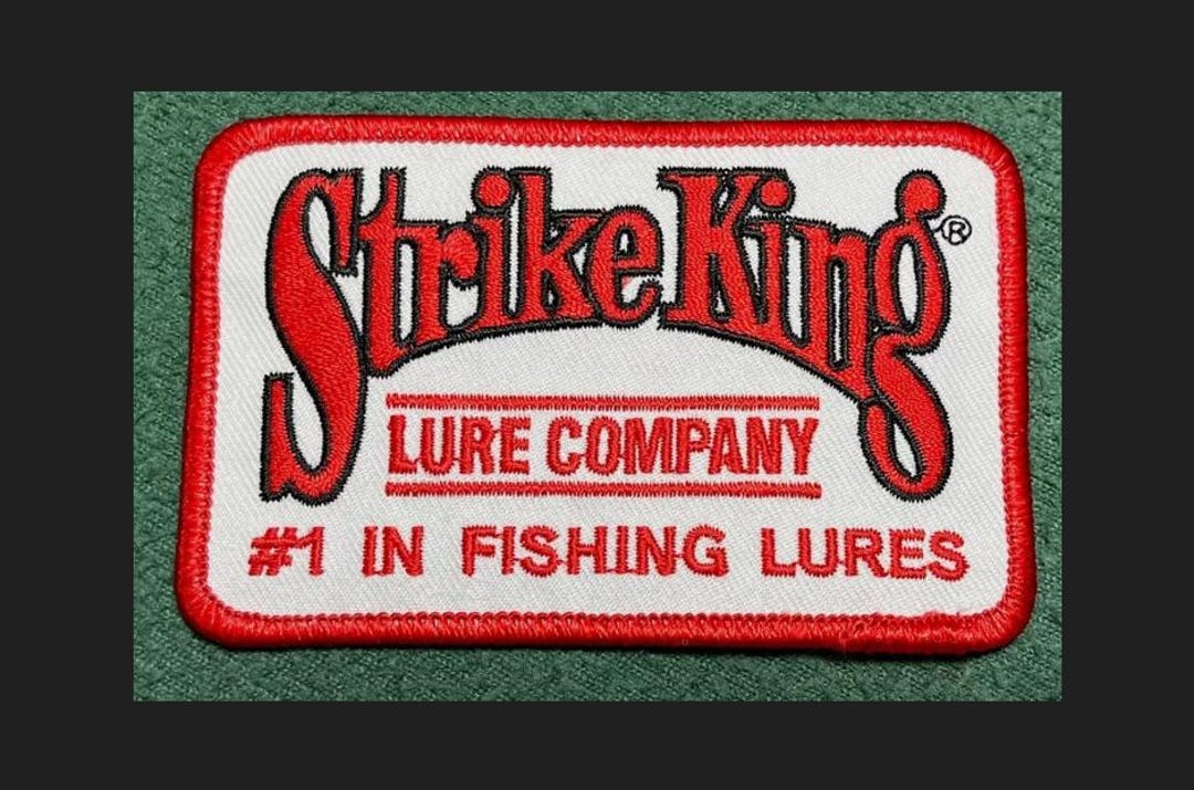 Strike King Lure Company Patch Fishing Bass Fish Angling Embroidered ...