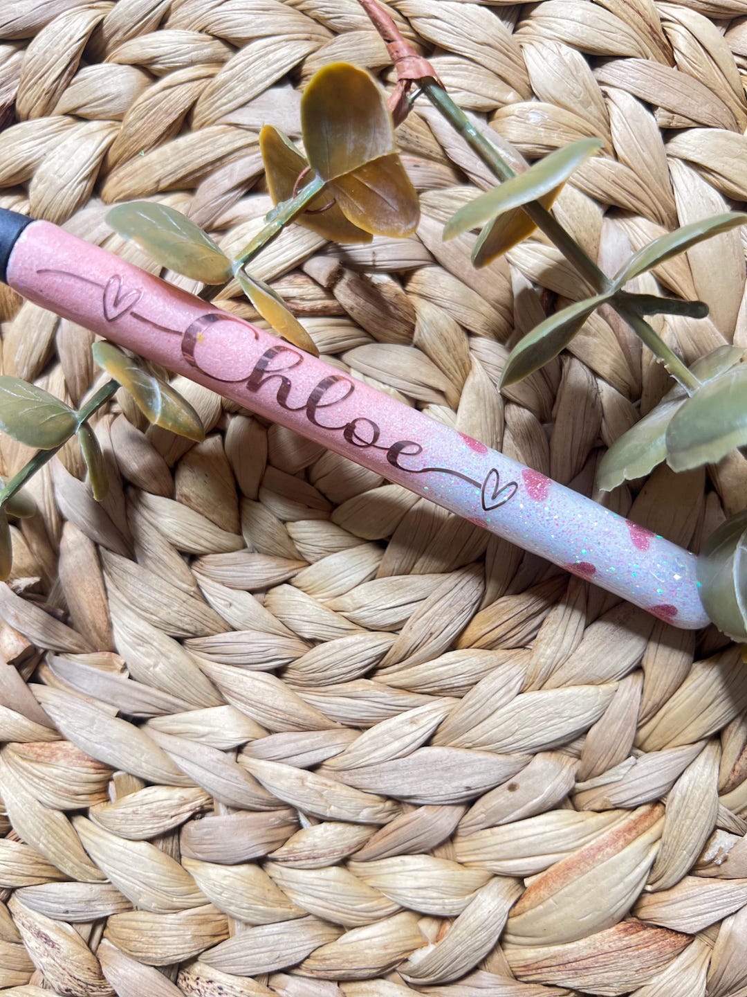 Personalized Pink Glitter Pen: Custom Name Valentine's Gift - Etsy