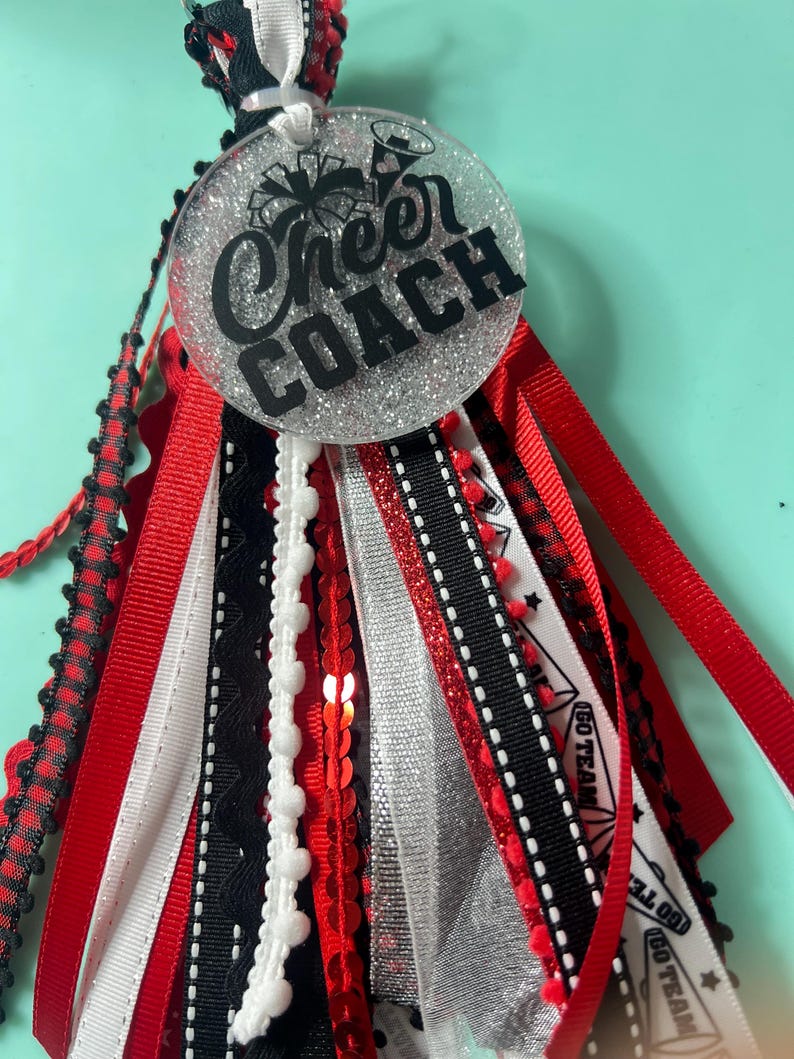 Cheer Mom Bogg Bag Ribbon Tassel: Custom Bag Charm - Etsy