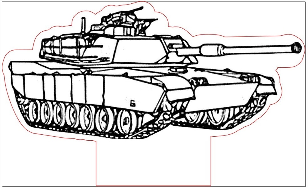 M1 Abrams Edgelit Sign Digital File - Etsy