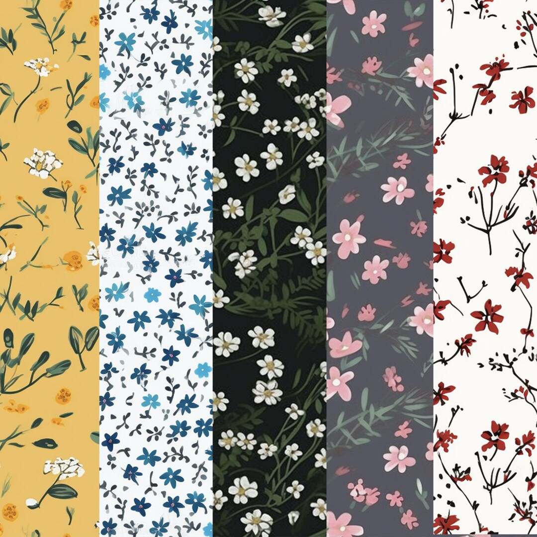Small Flower Patterns - Etsy