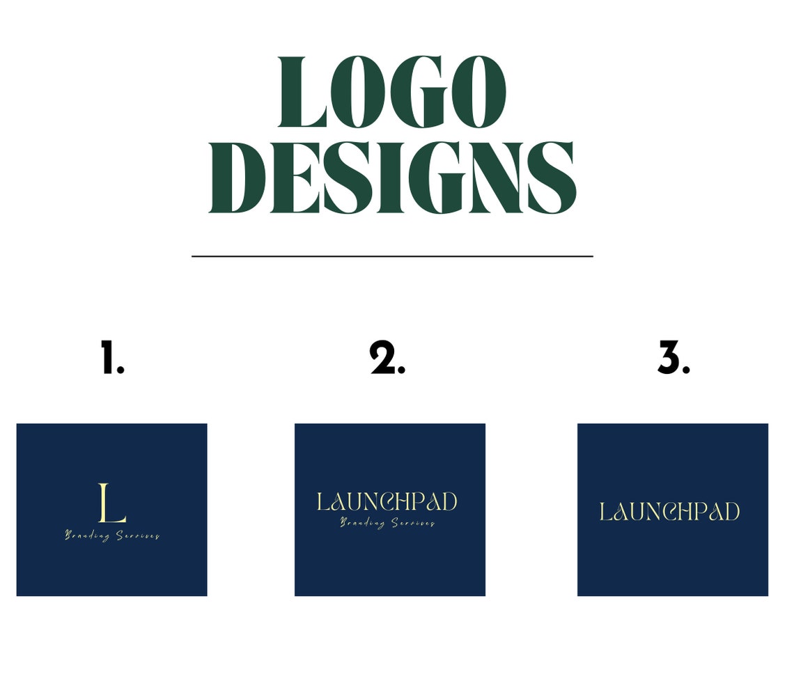 Custom Business Brand Kit I Dark Blue & Gold I Logos I Branding Colors ...