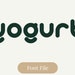 Yogurt Digital Font File I Modern Typeface for Instant Download ...