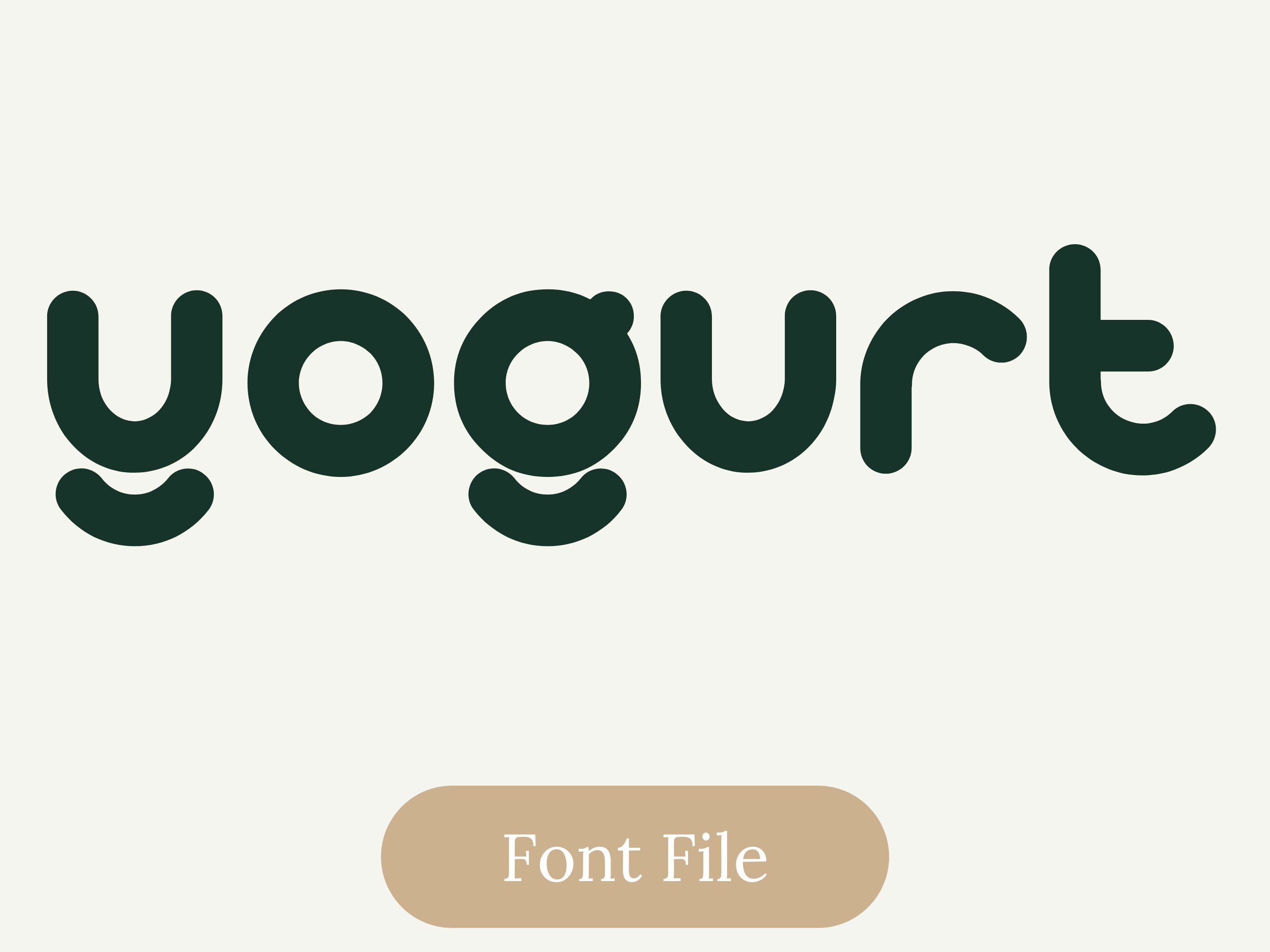 Yogurt Digital Font File I Modern Typeface for Instant Download ...