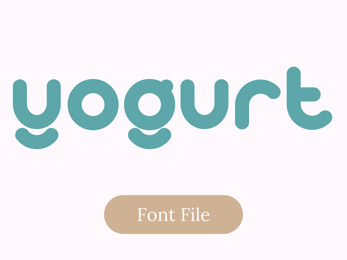 Yogurt Digital Font File I Modern Typeface for Instant Download ...