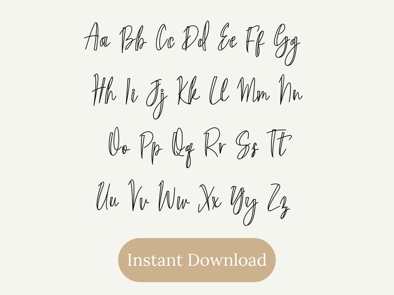 Hey Lovely Pretty Cursive Digital Font File I Modern Typeface for ...