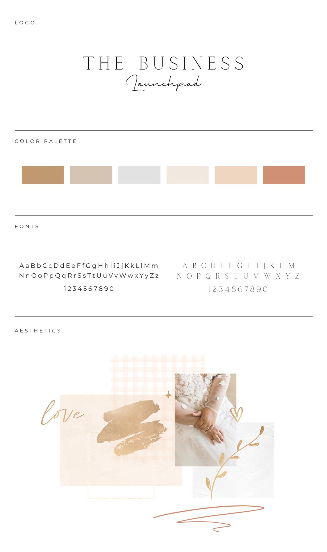 Custom Business Brand Kit I Simple Elegant I Logos I Branding Colors I ...