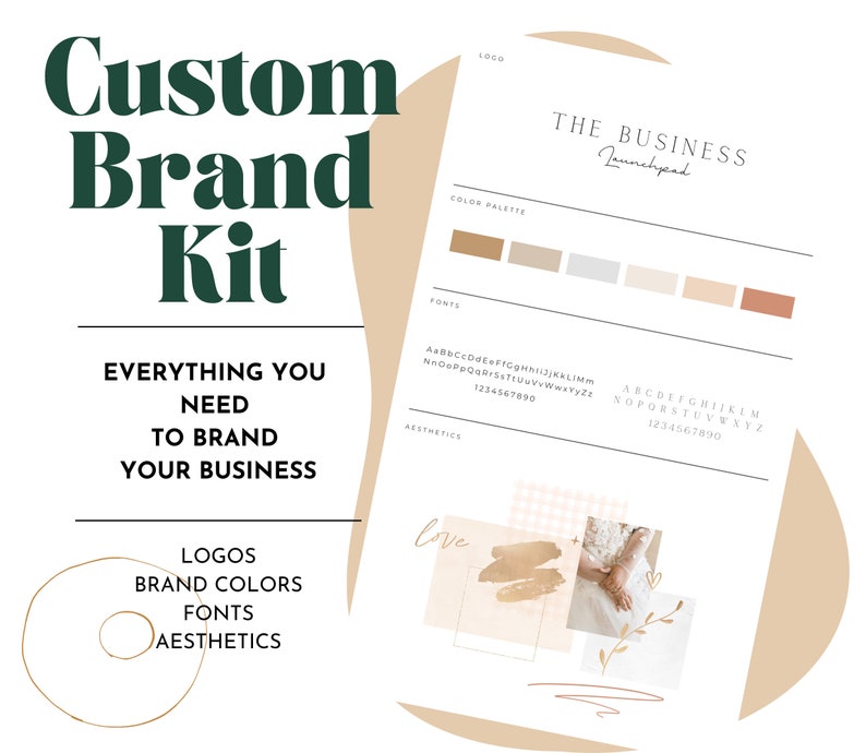 Custom Business Brand Kit I Simple Elegant I Logos I Branding Colors I ...