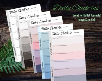 Daily Check in Digital Download. Daily Journal, Promotes Positivity ...