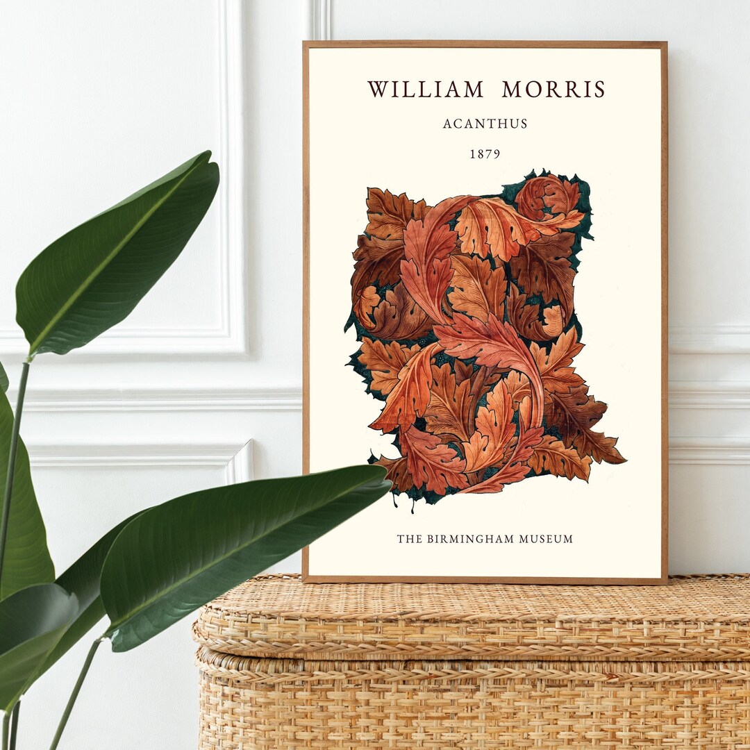 Acanthus Art Print by William Morris, Exhibition Poster, Museum Poster ...