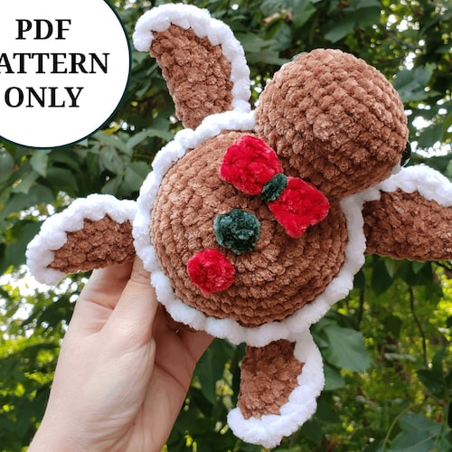 Santa Christmas Turtle Pattern Crochet PDF Download Beginner - Etsy