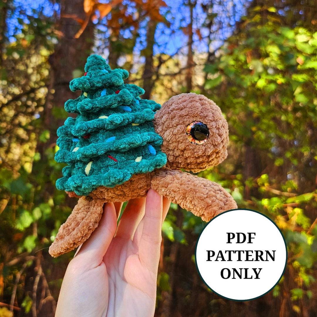 Crochet Pattern Christmas Tree Turtle PDF Download Beginner Friendly ...