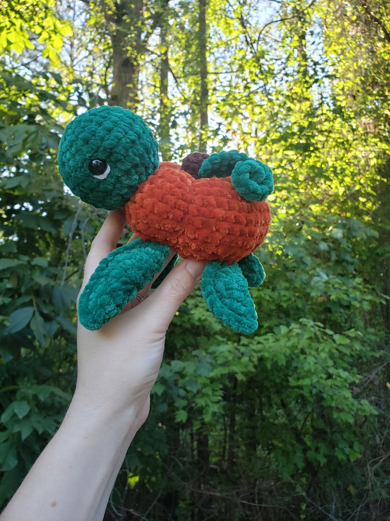 2in1 Pumpkin Turtle Pattern Crochet PDF Download Beginner - Etsy