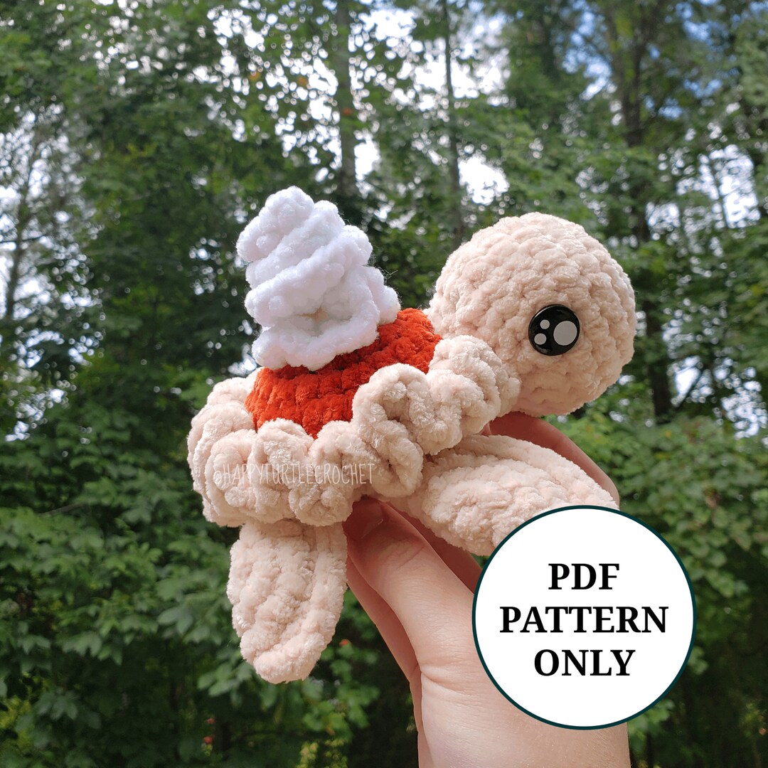 Pie Turtle Pattern Crochet PDF Download Beginner Friendly Amigurumi - Etsy