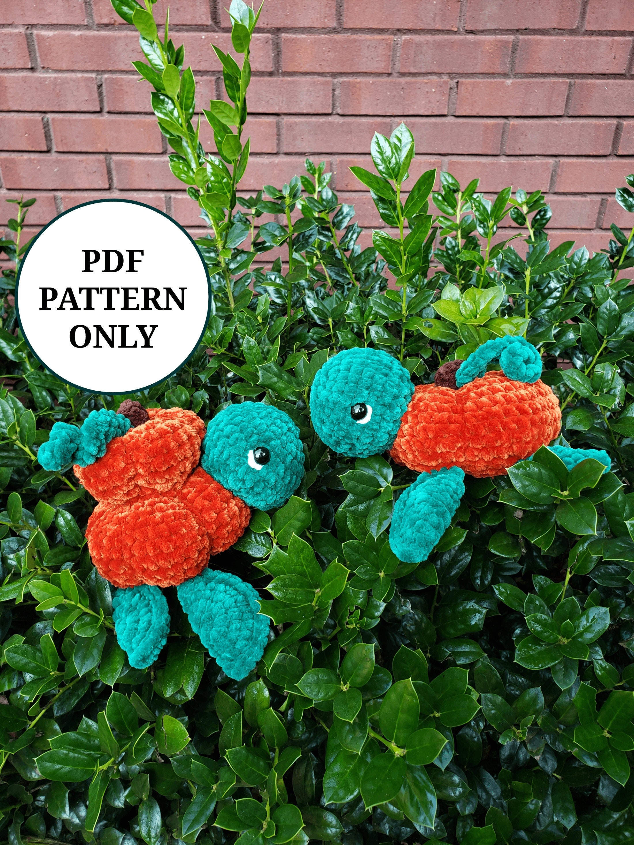 2in1 Pumpkin Turtle Pattern Crochet PDF Download Beginner - Etsy