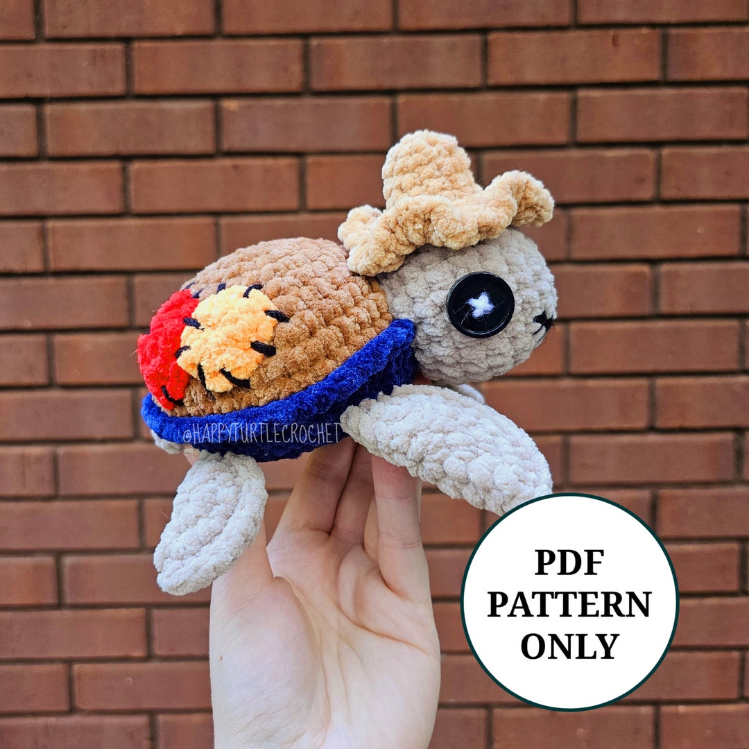 Scarecrow Turtle Pattern Crochet PDF Download Beginner Friendly ...