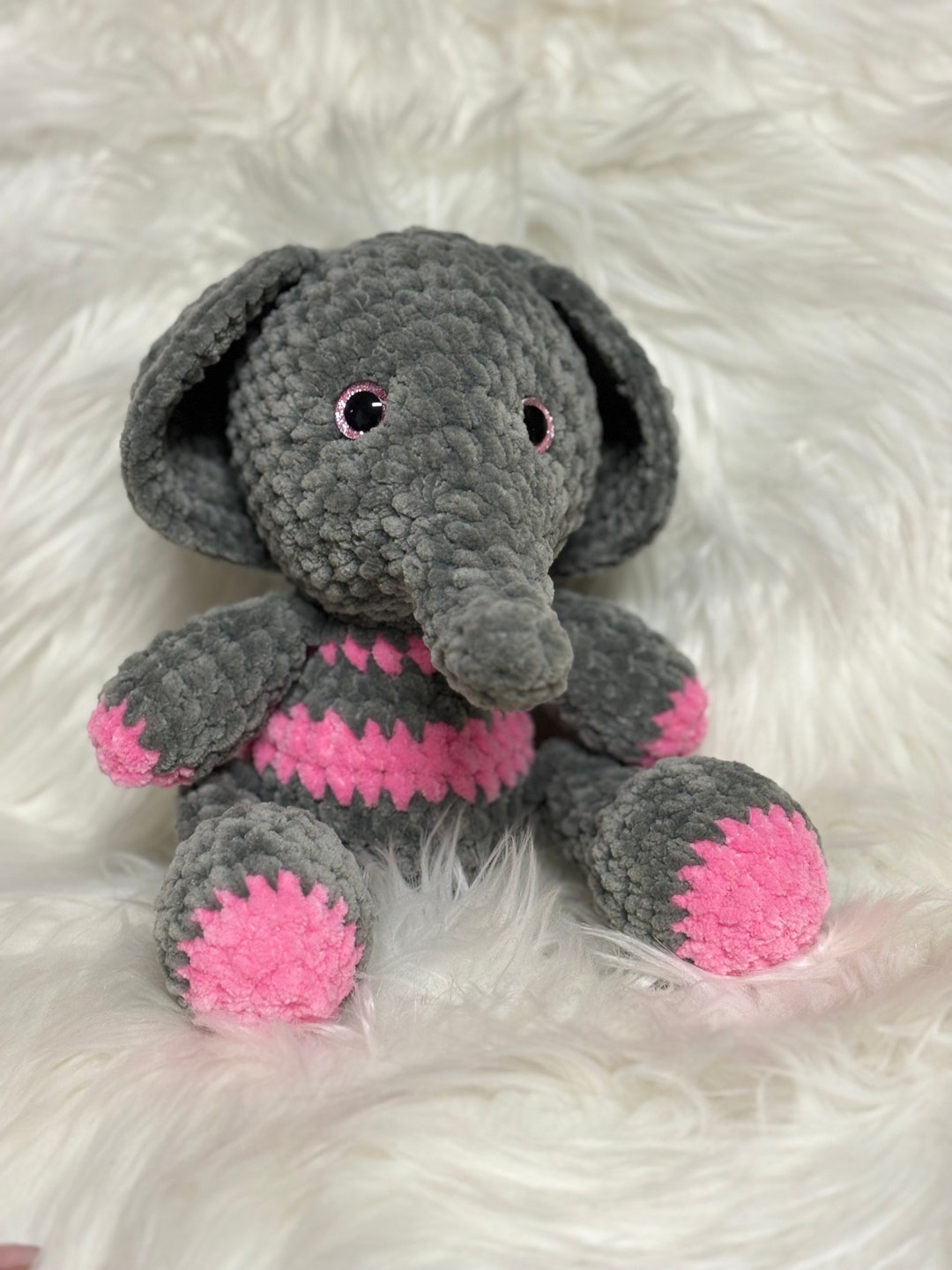 Elephant, Elephant, Crocheted Plush Toy, Soft, Birthday Gift, Amigurumi ...
