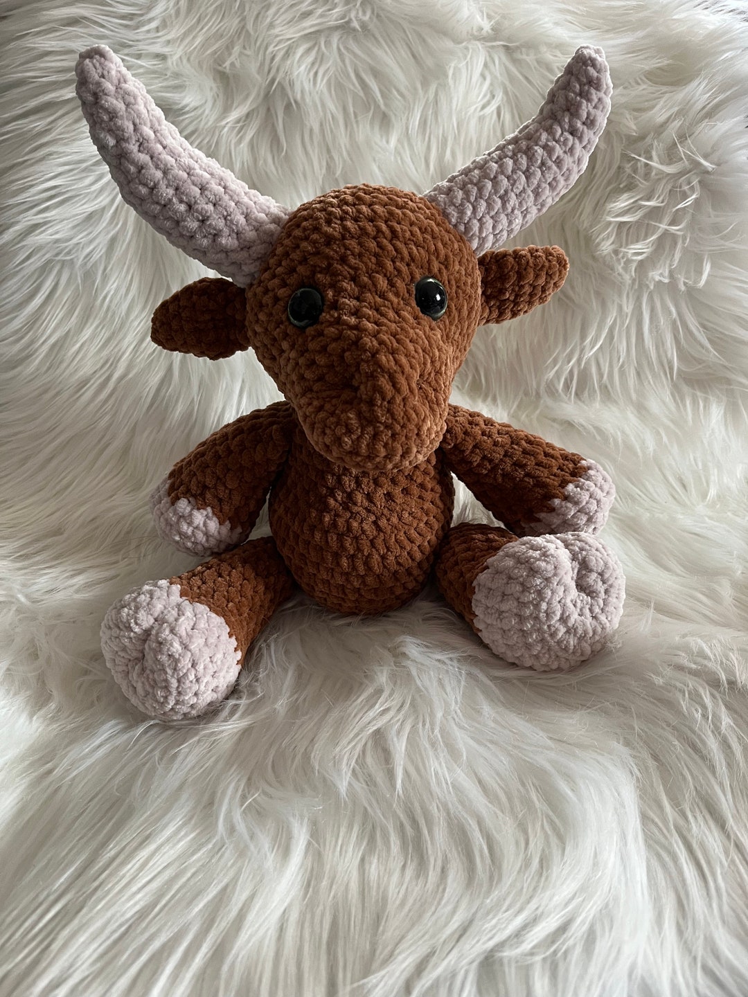 Bull, Crocheted Plush Toy, Soft, Birthday Gift, Amigurumi, Crochet ...