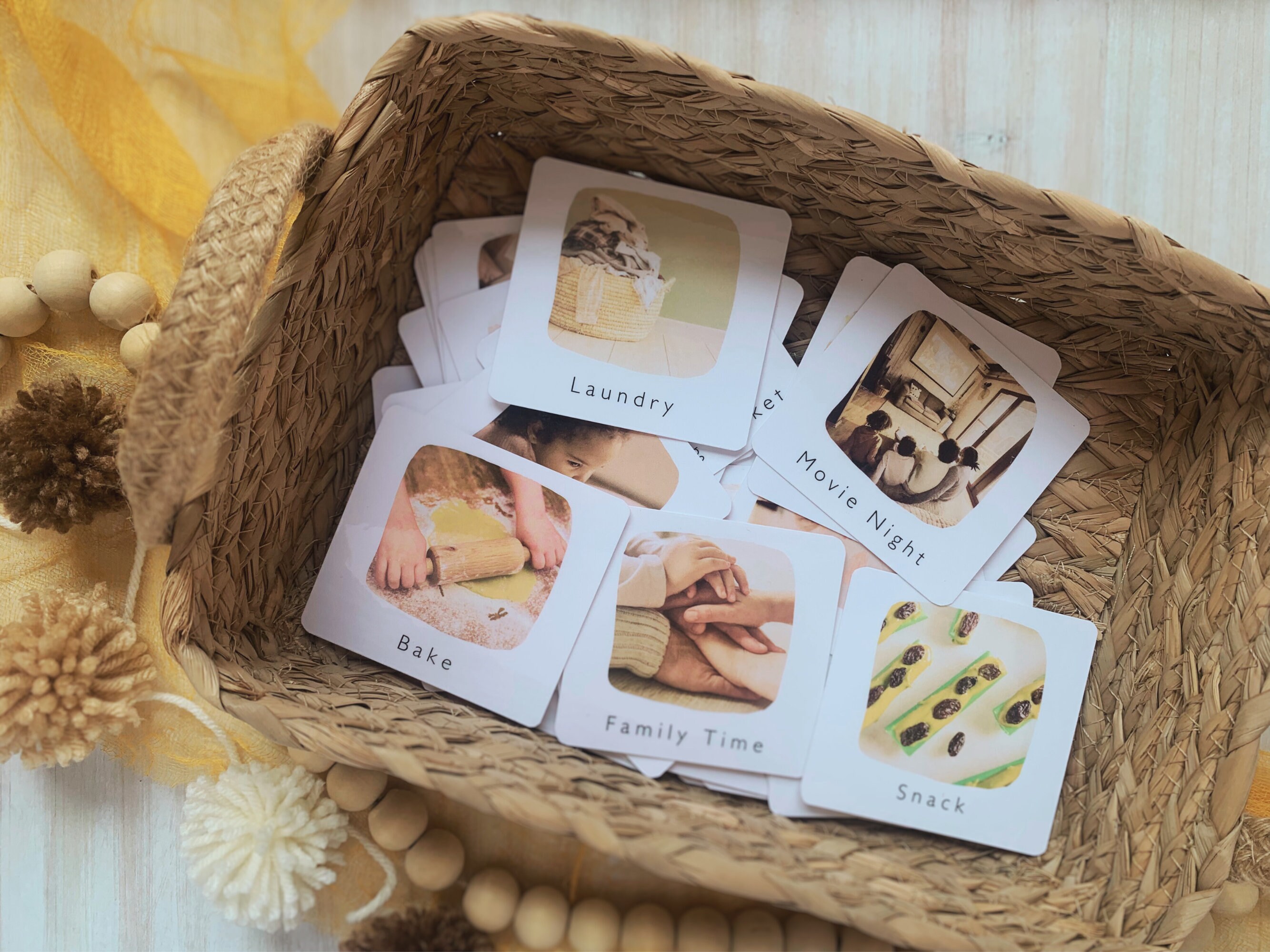 Daily Rhythm Cards for Kids, Preschool Daily Schedule, Homeschool Daily ...