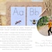 Nature Alphabet Flash Cards, ABC Flashcards, Alphabet Cards Printable ...