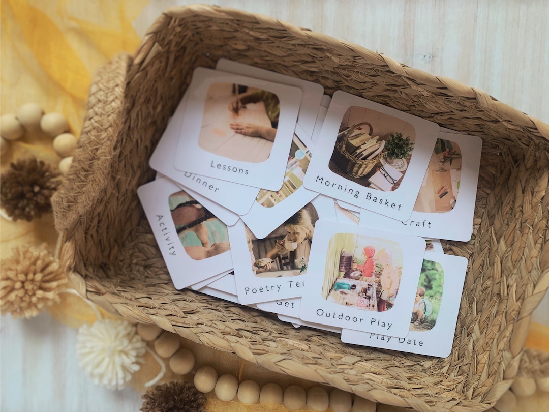 Daily Rhythm Cards for Kids, Preschool Daily Schedule, Homeschool Daily ...