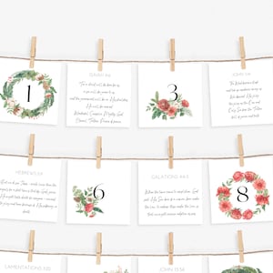Printable Advent Calendar, Christmas Countdown Printable, Advent ...