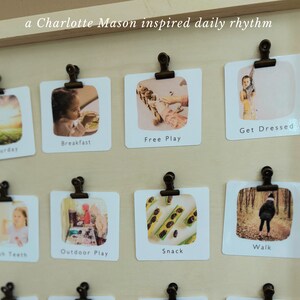 Daily Rhythm Cards for Kids, Preschool Daily Schedule, Homeschool Daily ...