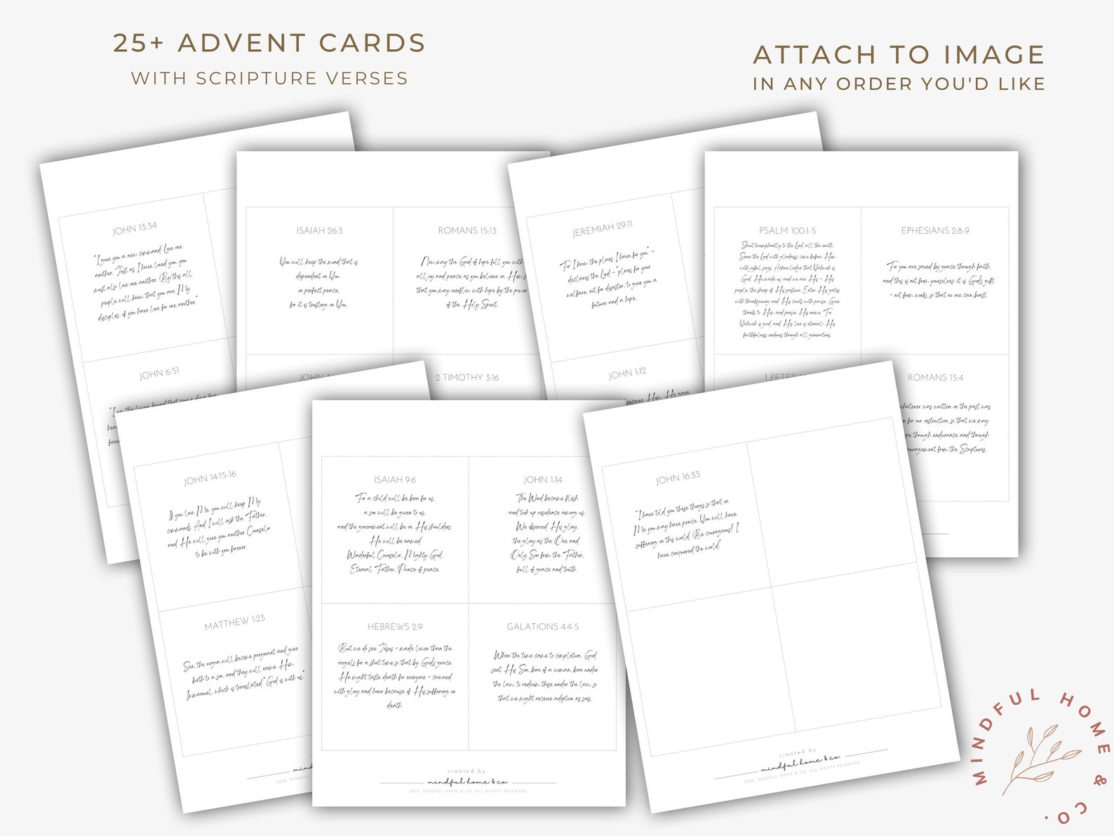 Printable Advent Calendar, Christmas Countdown Printable, Advent ...