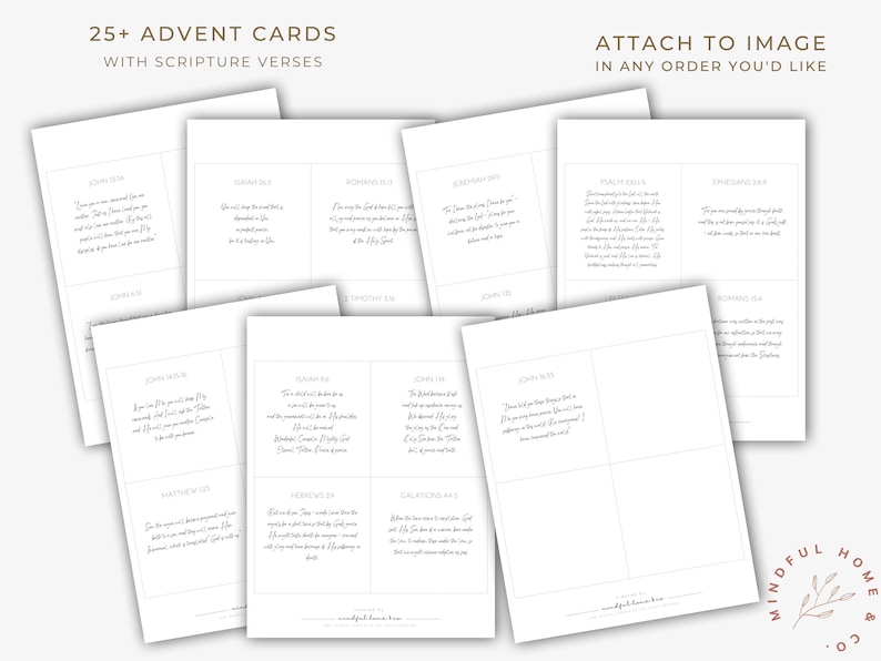 Printable Advent Calendar, Christmas Countdown Printable, Advent ...