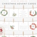 Printable Advent Calendar, Christmas Countdown Printable, Advent ...