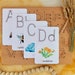 Nature Alphabet Flash Cards, ABC Flashcards, Alphabet Cards Printable ...