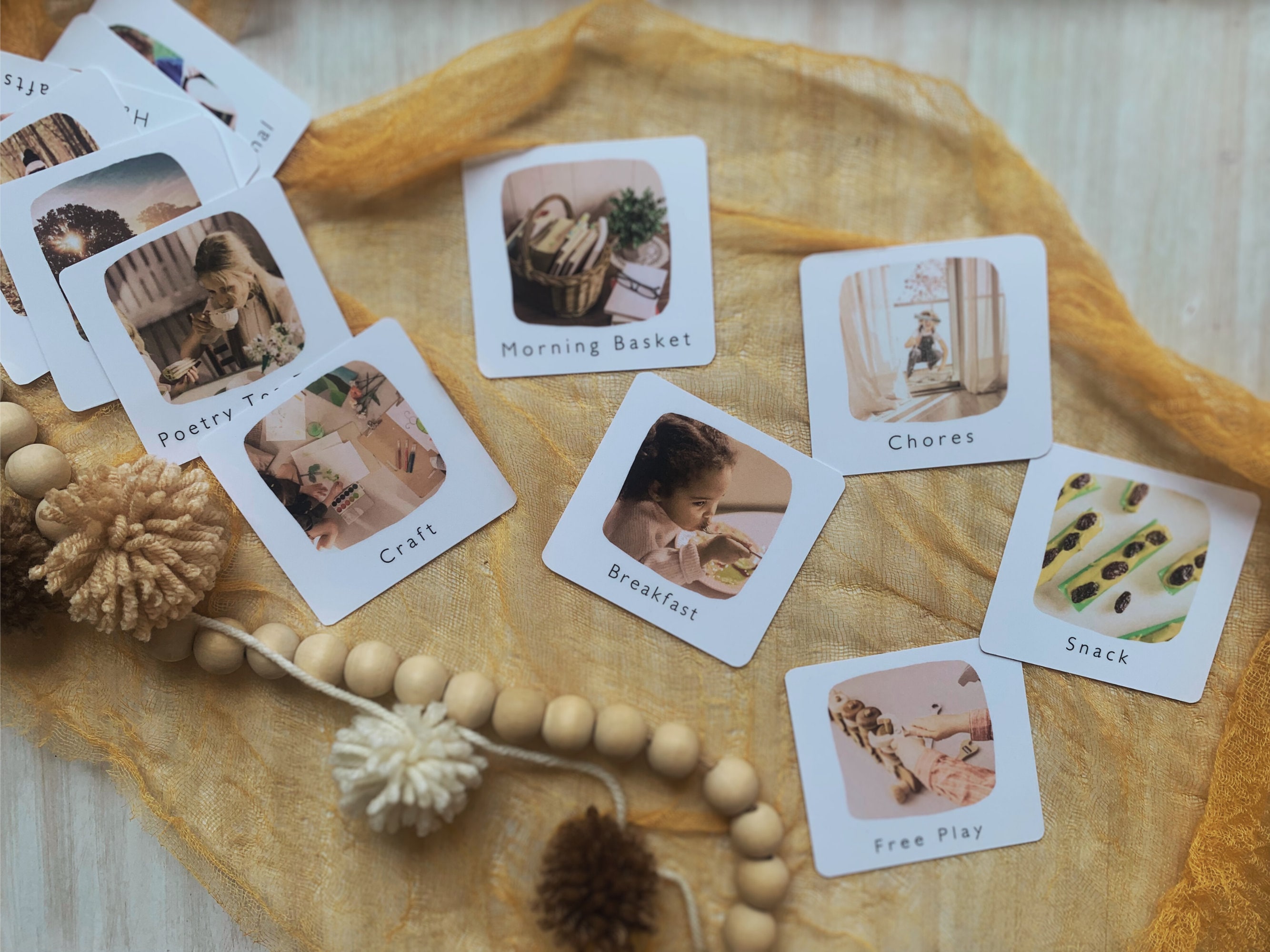 Daily Rhythm Cards for Kids, Preschool Daily Schedule, Homeschool Daily ...