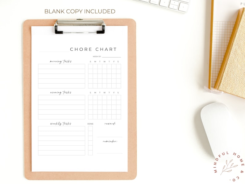 Editable Chore Chart and Cleaning Checklist, Kid's Chore Chart Canva ...