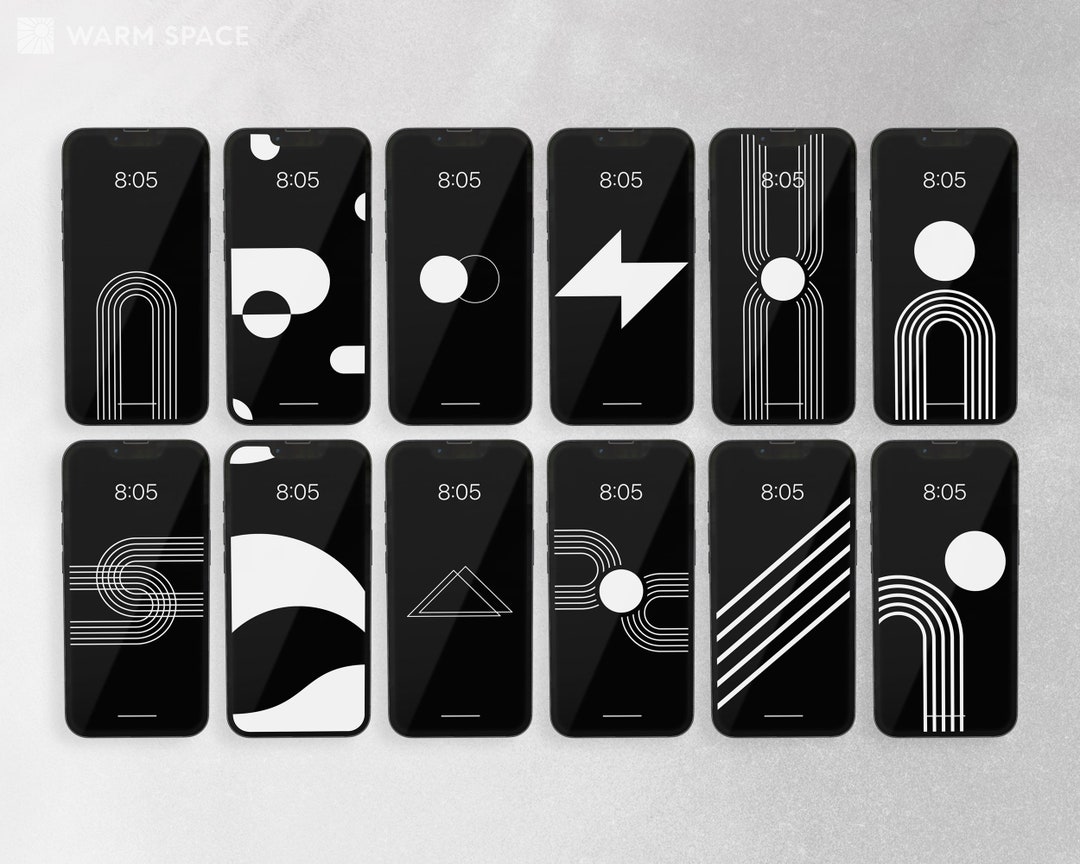 12 Minimalist Phone Wallpapers iPhone Android - Etsy