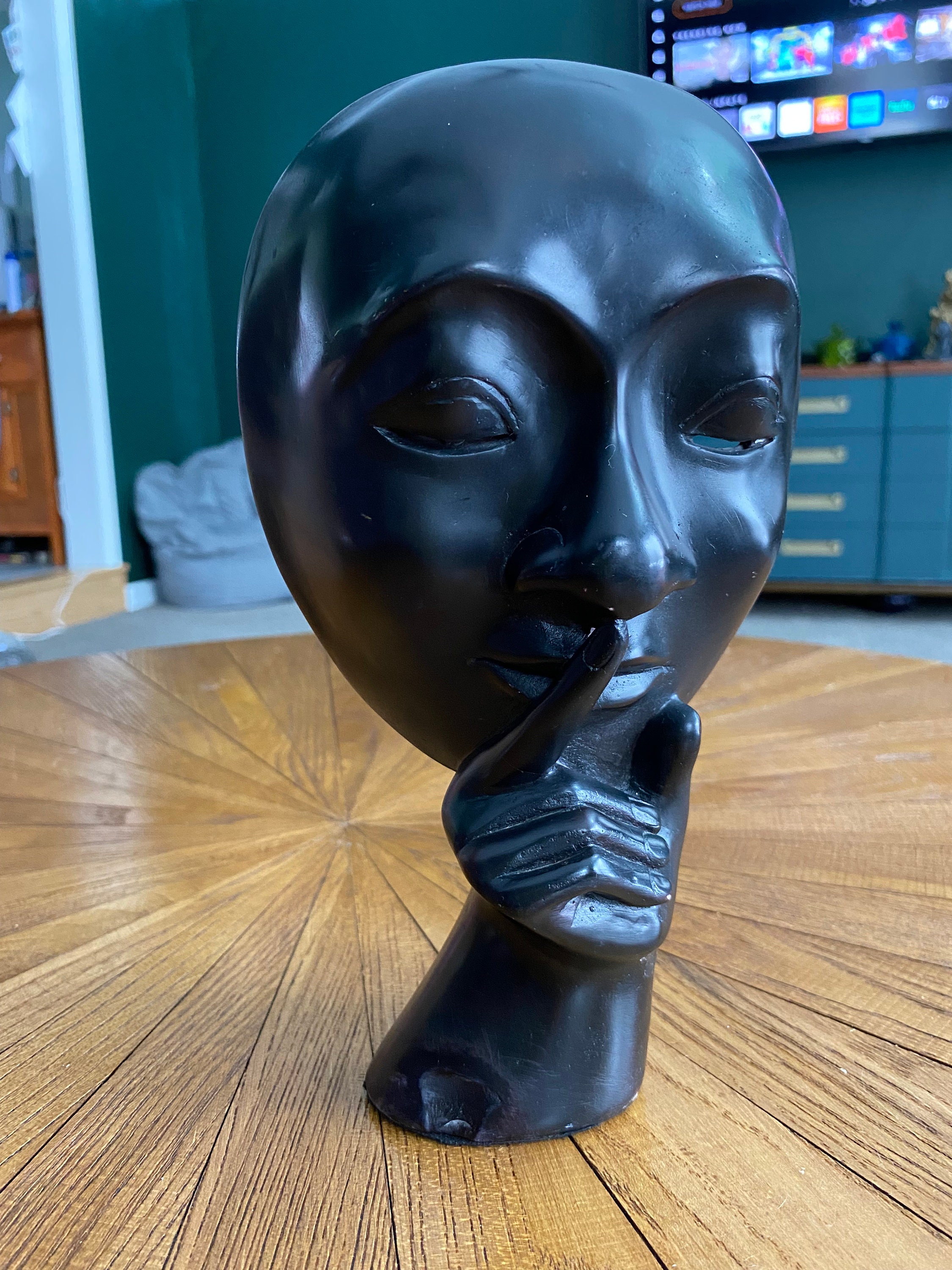 Shhh Face Statue/bust - Etsy