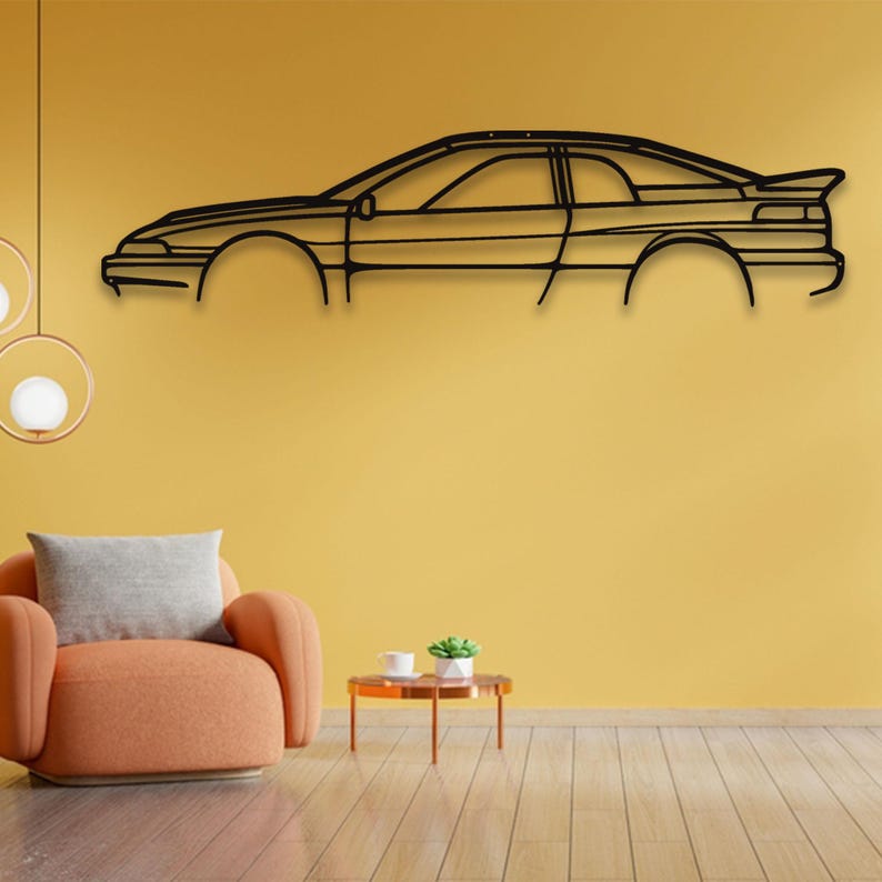 Metal Car Wall Art: Modern Automotive Decor for Garage or Office - Etsy