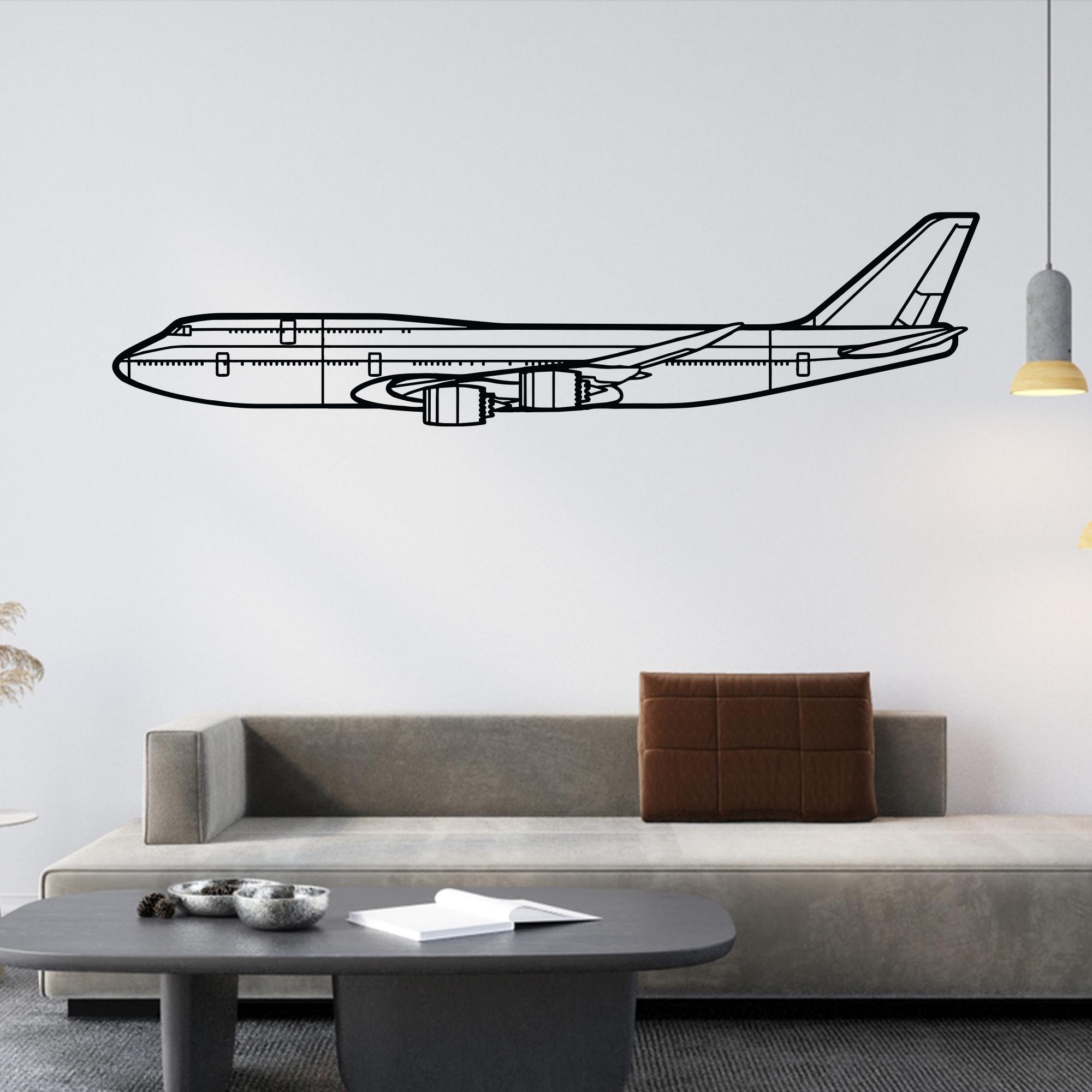 Boeing 747-8 Metal Airplane Wall Art: Jumbo Jet Aviation Decor - Etsy