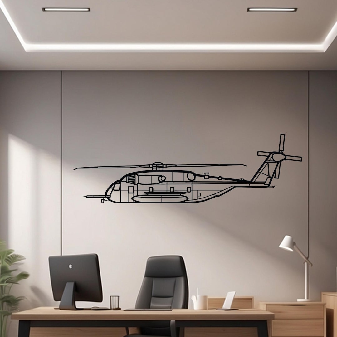 CH-53E Super Stallion Metal Wall Art: Military Helicopter Decor - Etsy
