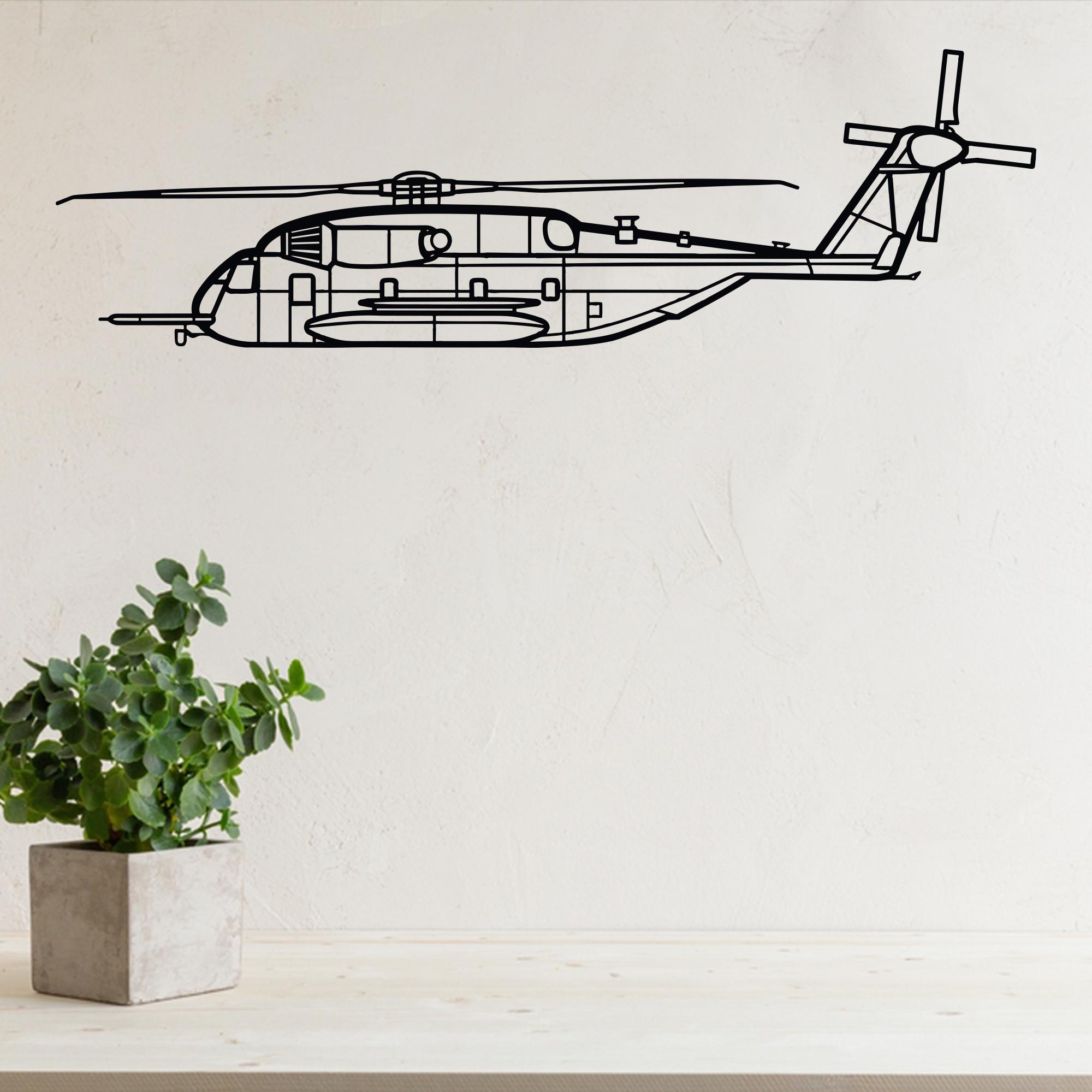 CH-53E Super Stallion Metal Wall Art: Military Helicopter Decor - Etsy