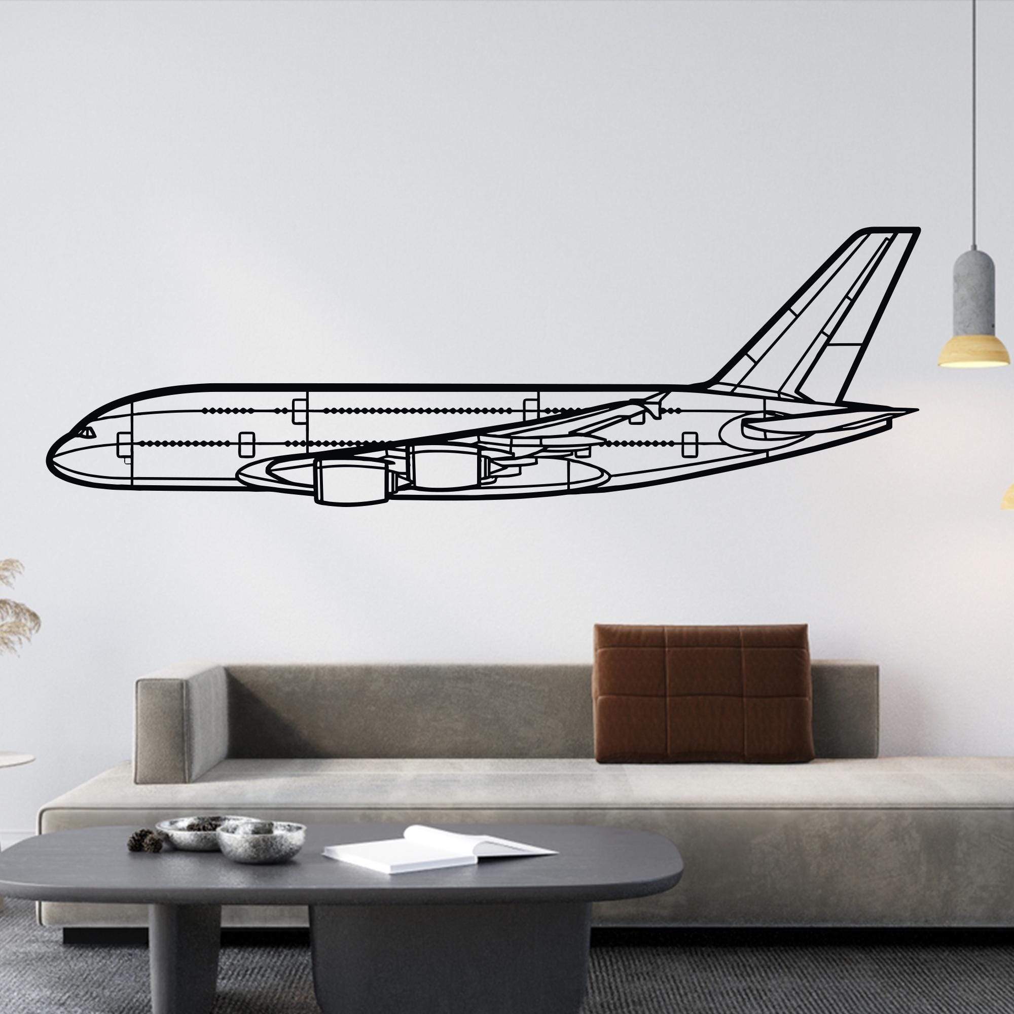 Airbus A380 Metal Airplane Wall Art: Jumbo Jet Aviation Decor - Etsy