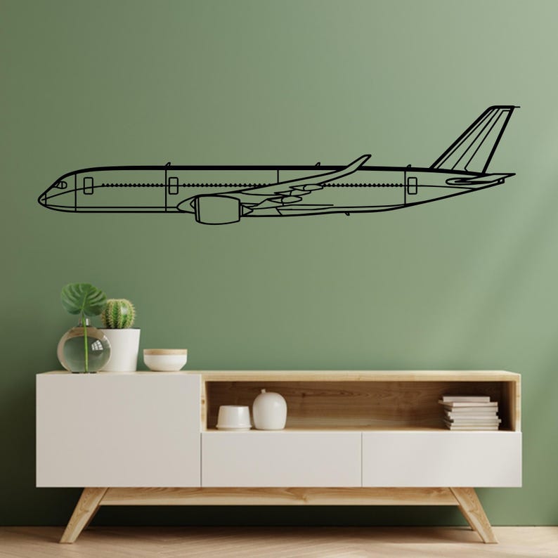 Airbus A350 Metal Airplane Wall Art: Aviation Decor Gift - Etsy
