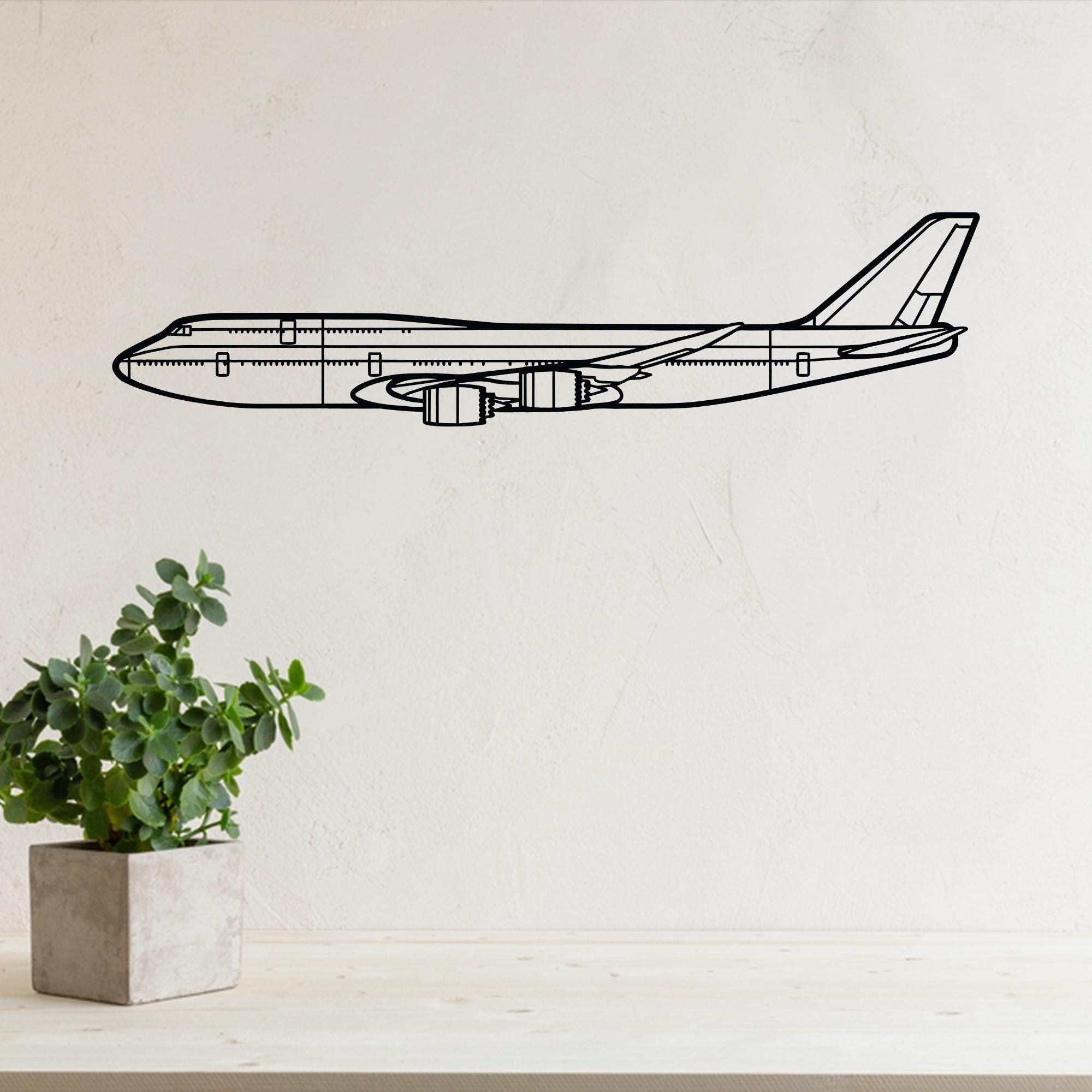Boeing 747-8 Metal Airplane Wall Art: Jumbo Jet Aviation Decor - Etsy