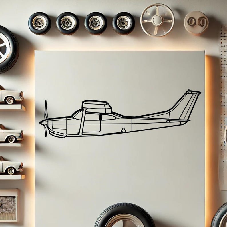 Cessna R182 Skylane RG Metal Airplane Wall Art: Aviation Decor - Etsy