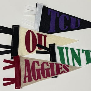 Mini Pennant 7x12 Block Letters Custom Name Felt Banner Nursery Decor ...