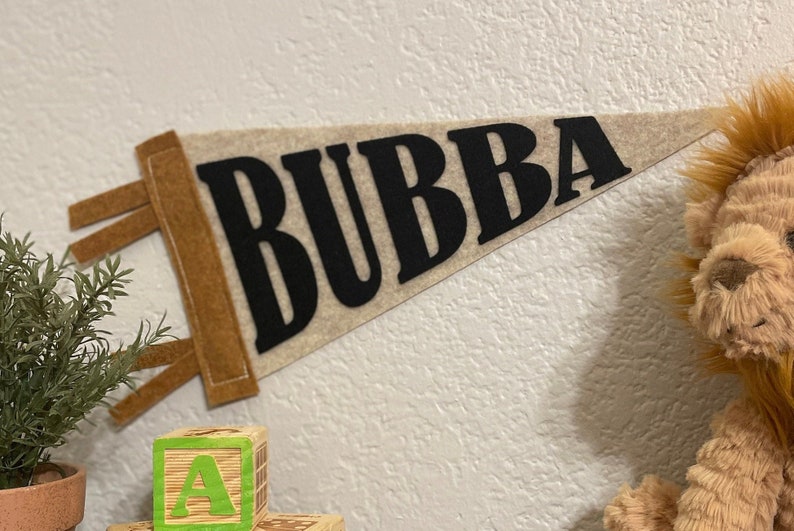 Mini Pennant 7x12 Block Letters Custom Name Felt Banner - Etsy