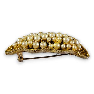 Vintage Kramer of New York Gold-tone and Pearl Brooch - Etsy