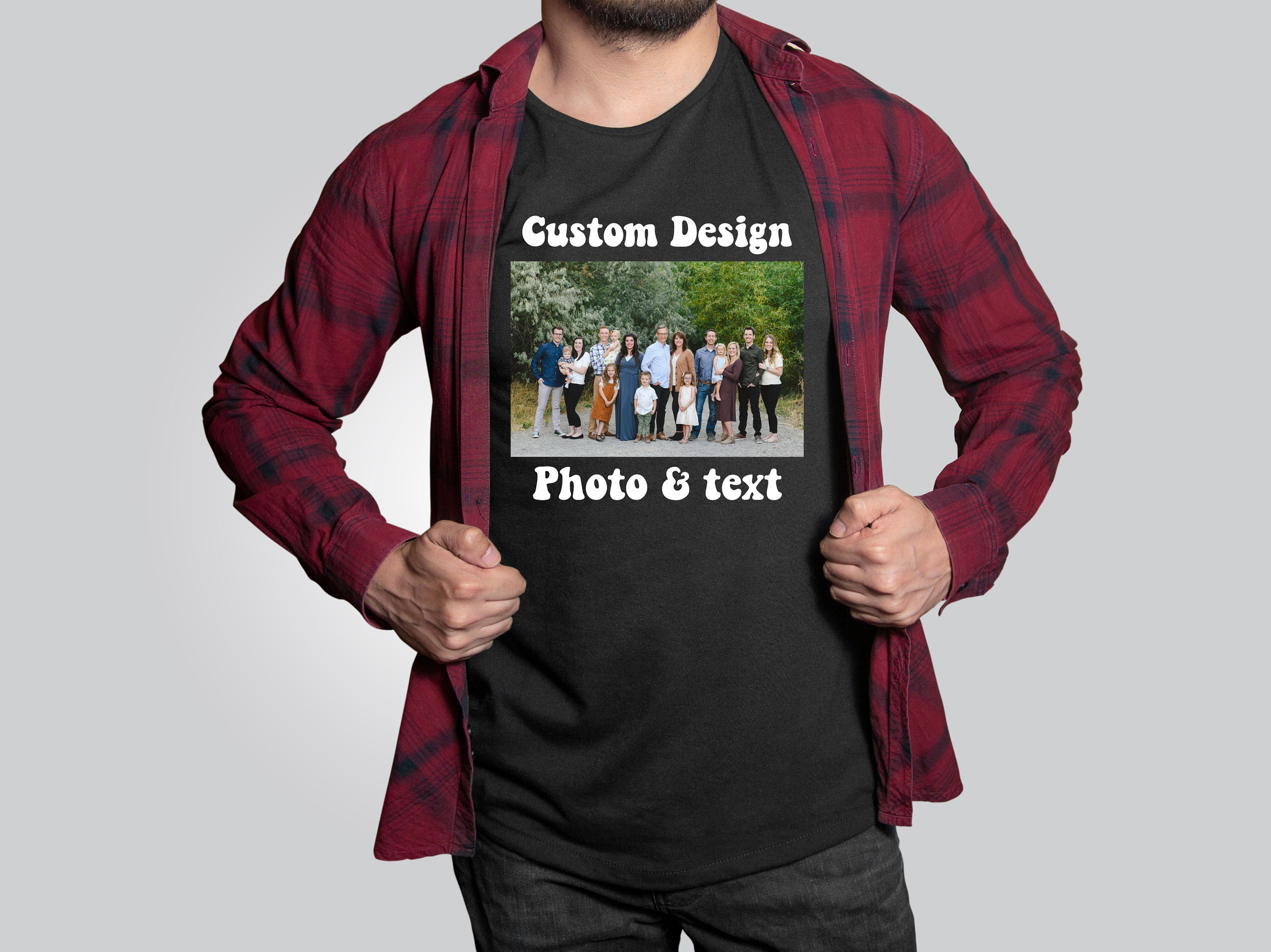 Custom Photo Shirt, Custom Shirt, Custom Picture Tshirt, Birthday Photo ...