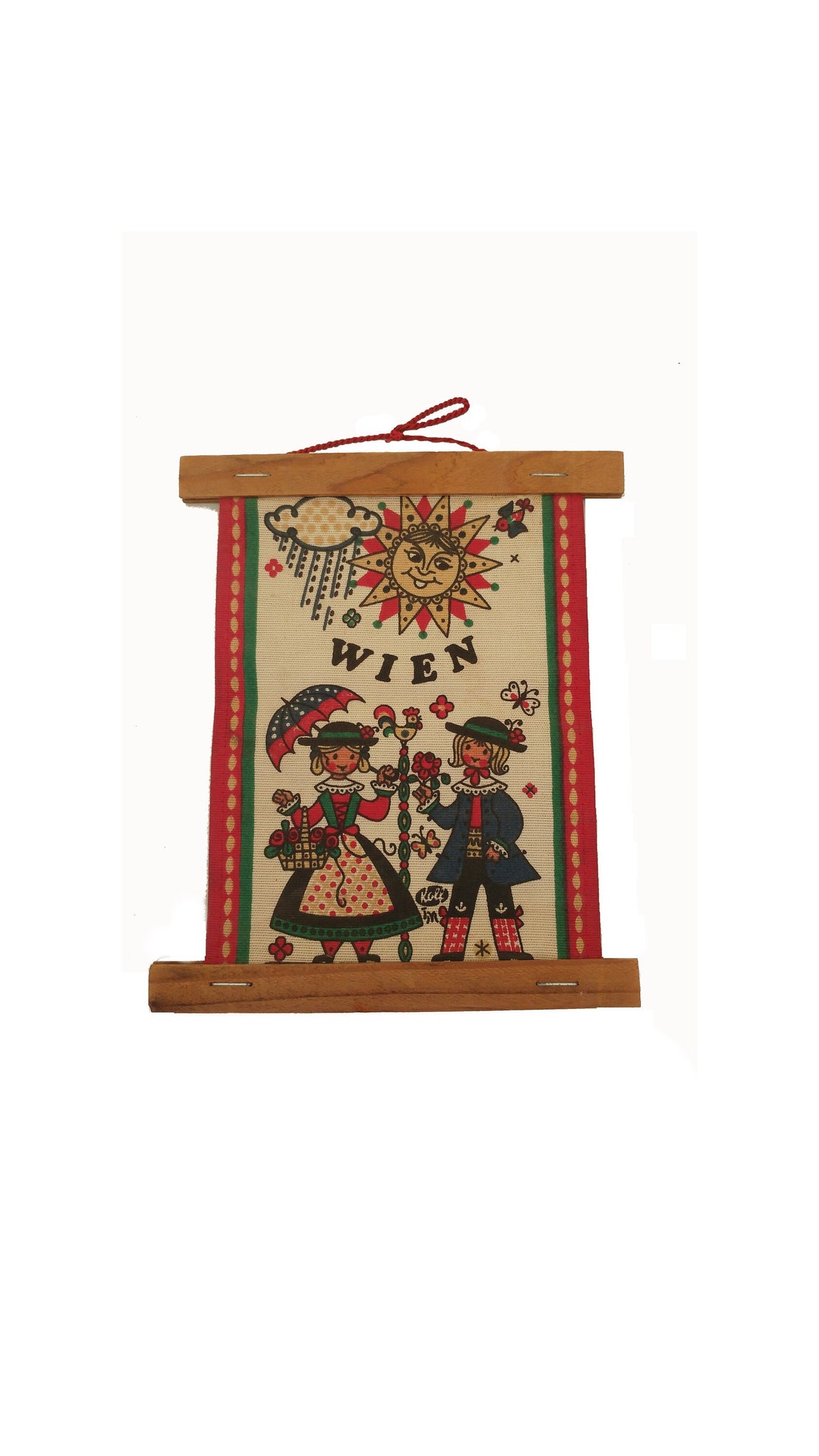 Kolf Austrian Tea Towel/wall Hanging wien Souvenir From Vienna ...