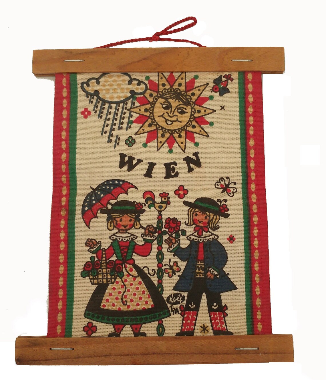 Kolf Austrian Tea Towel/wall Hanging wien Souvenir From Vienna ...